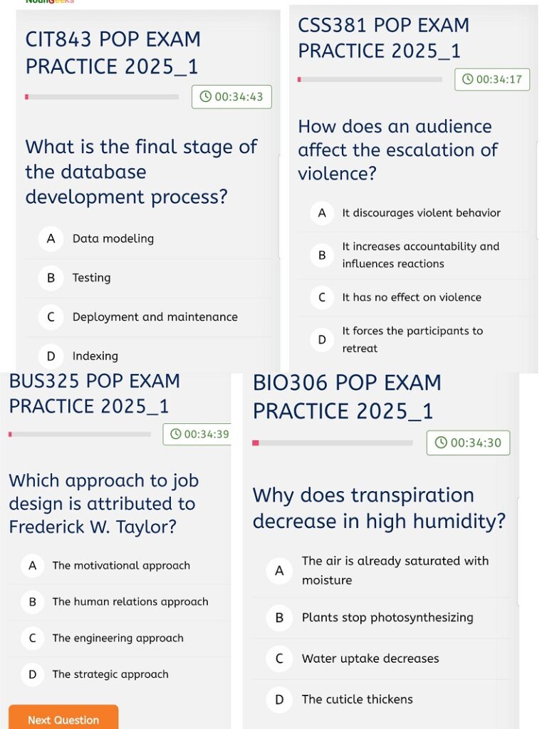 NOUN POP MOCK EXAMS (CBT) – NounGeeks